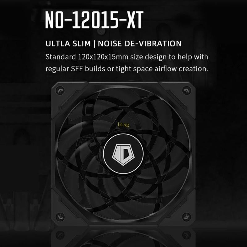 BT 12015XT 120mm PWM PC Case Fan Ultra Slim Quiet Computer CPU Water Cooler Fan Computer Cooler ...