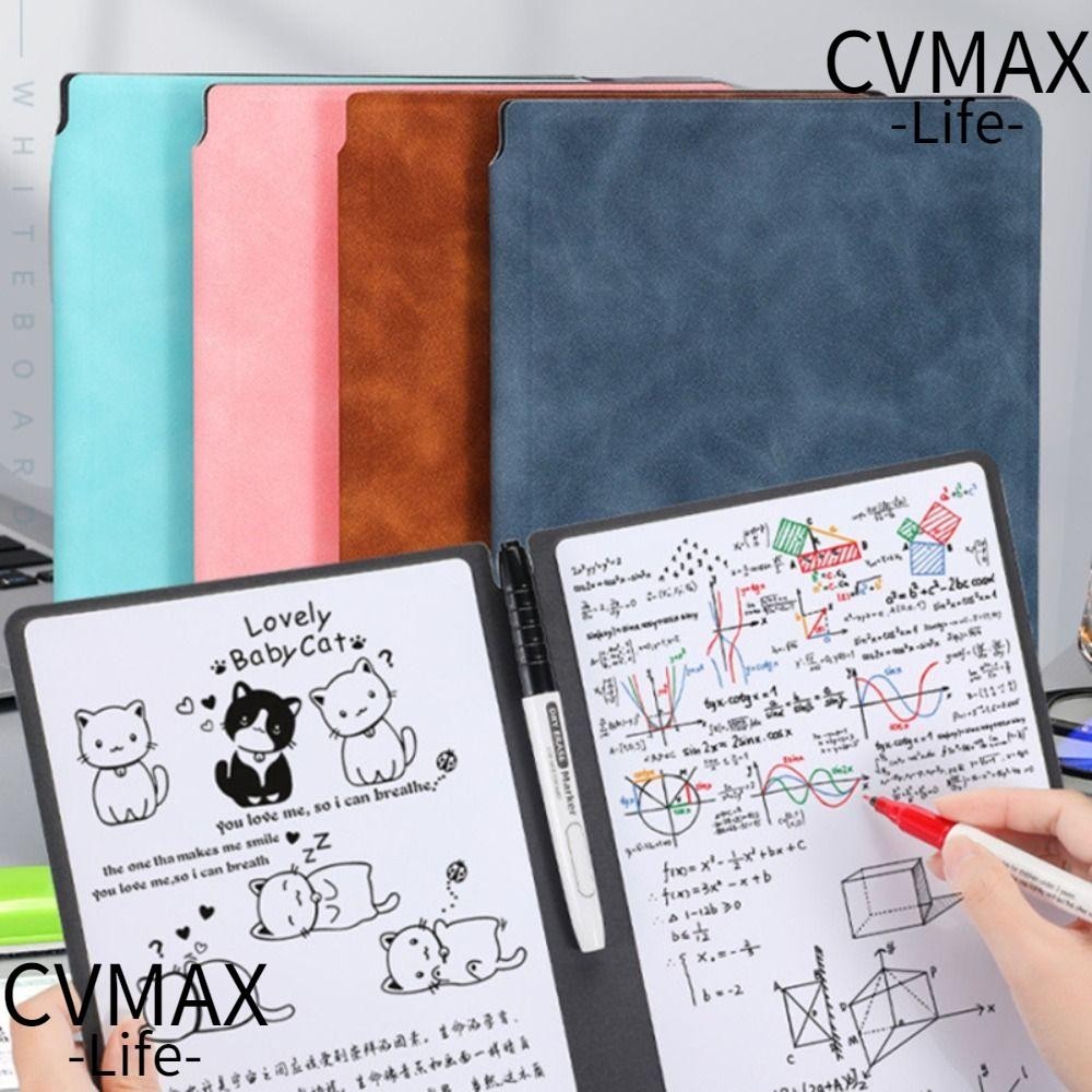 CMAX A4 Whiteboard Notebook, Reusable With Erasing Cloth Erasable ...