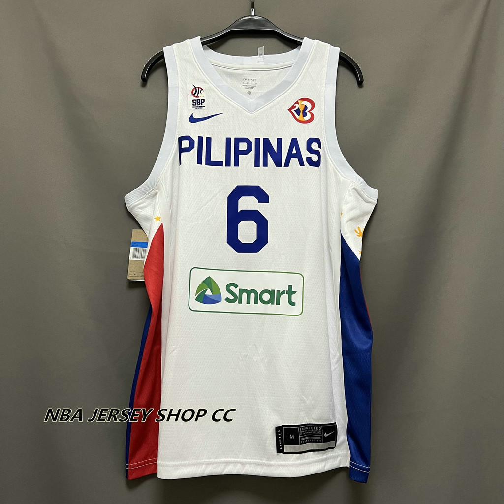 Men's New Original Gilas Pilipinas #6 Clarkson Jersey White Heat ...