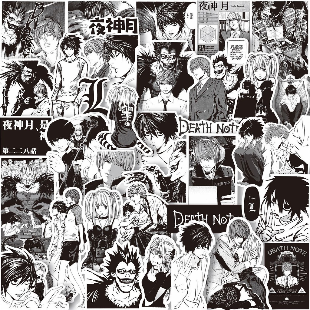 Y&P| Death Note Stickers Set Japanese Anime Graffiti Waterproof Decals ...