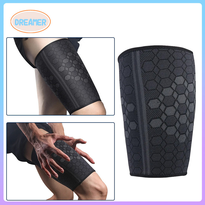 1PC Thigh Compression Sleeves Thigh Support Protector Muscle Strain Leg ...