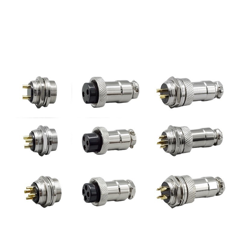 Delixi aviation plug and socket GX16 plug 2/3/4 pin signal connector ...