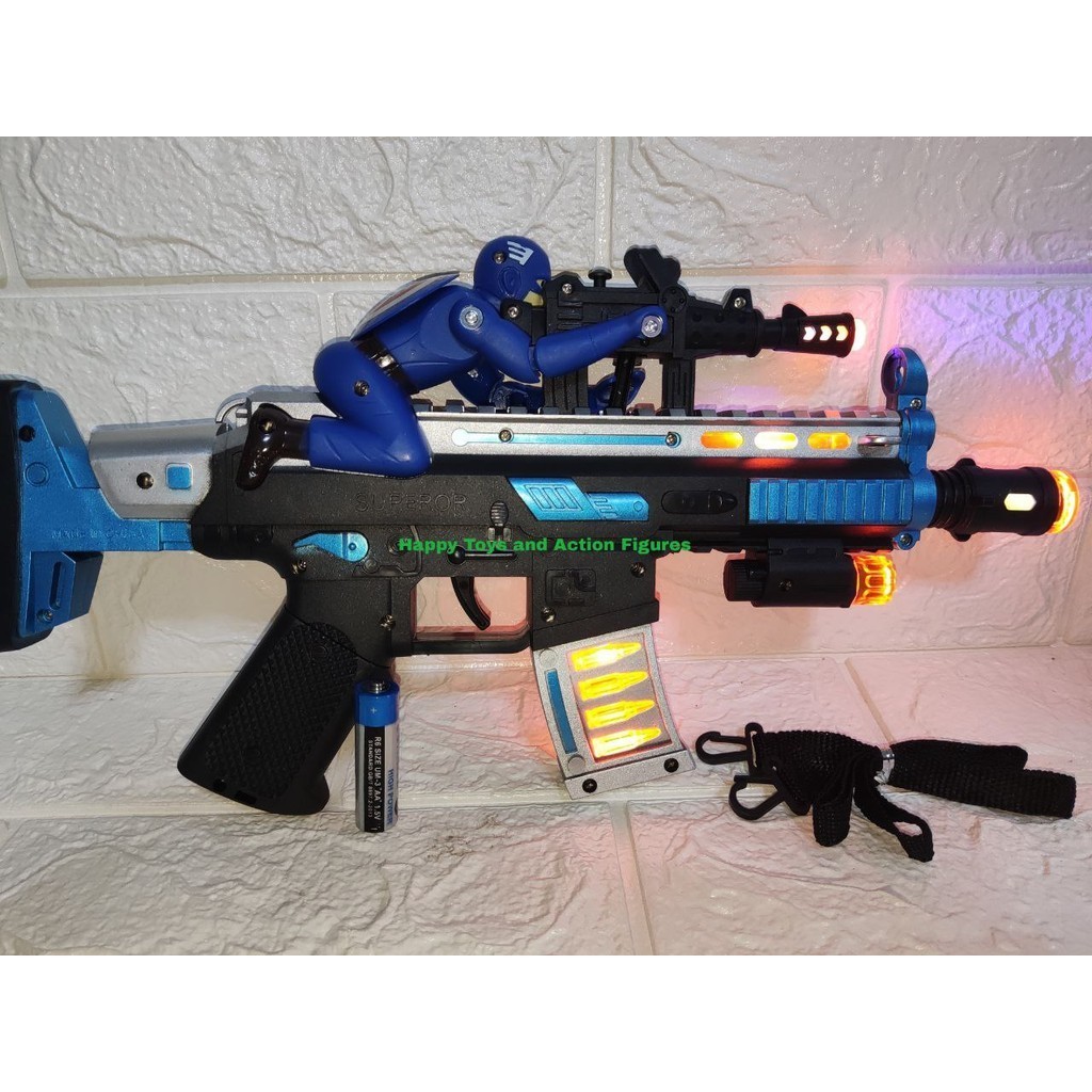 CWVS CAPTAIN.AMERICA MACHINE GUN TOY WITH LIGHTS AND SOUNDS TOY FOR ...