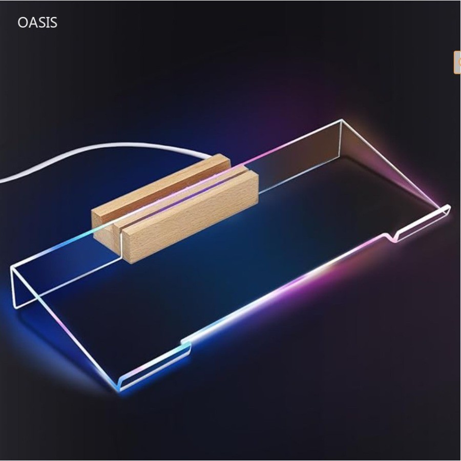 Transparent Acrylic Keyboard Stand - Elevated Display Holder with Non ...