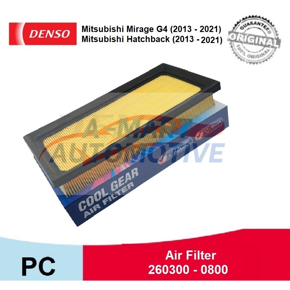 Original Denso Air Filter for Mitsubishi Mirage G4 / Hatchback 2013 ...