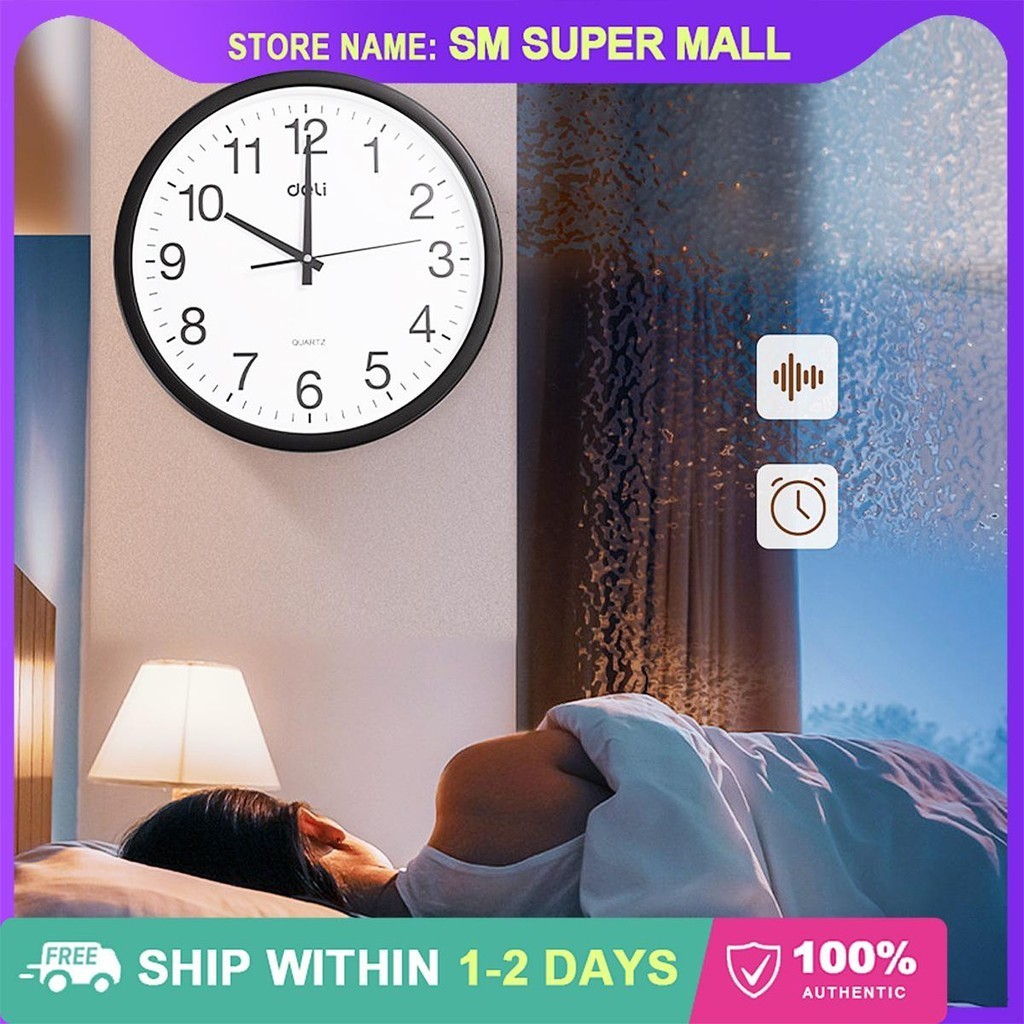 【Modern】12/8 Inches Quartz Wall Clock Luminous Glow In The Dark ...