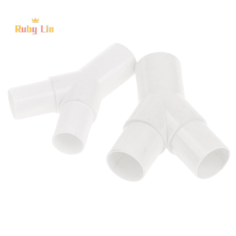 Ruby Lin 16mm/20mm PVC plastic Y type tee fork water pipe tee drip box ...