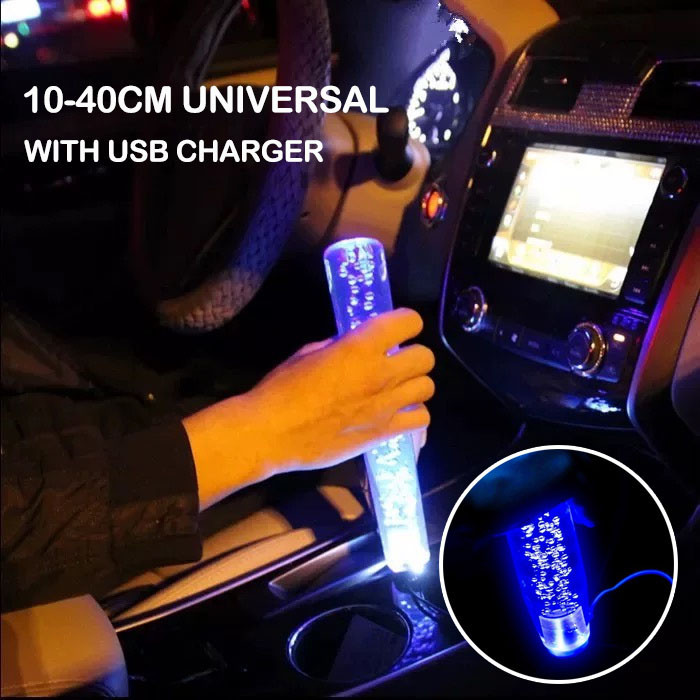 Shift Knob LED RGB Crystal Style Car Gear Shift Knob Shifter Manual ...