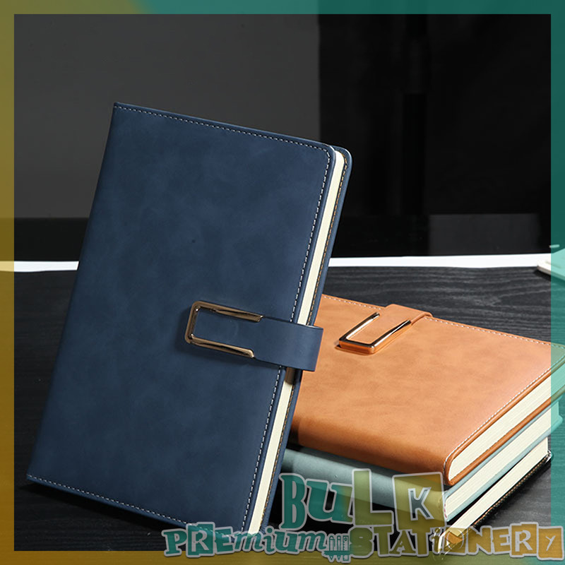 A5 Business Pu Leather Notebook Cover Diary Notepad Ribbon Bookmark ...