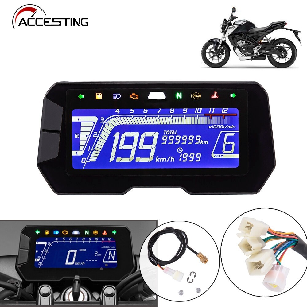 NEW Adjustable Digital SpeedoMeter RPM LED Motorcycle For Honda CRF300L ...