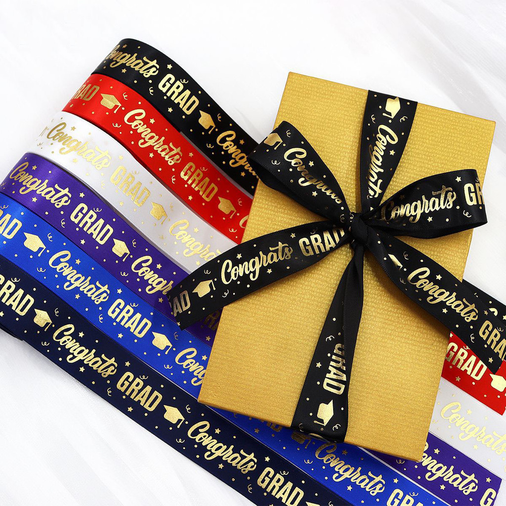 5 meters length 3.8cm width Colorful Graduation Season Ribbon DIY ...