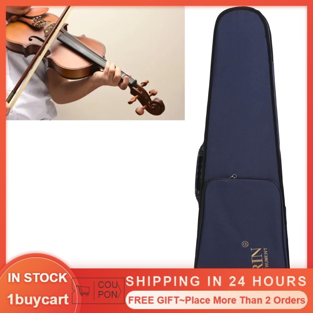 1buycart Violin Case 4/4 Triangle Lightweight Oxford Cloth Carrying ...