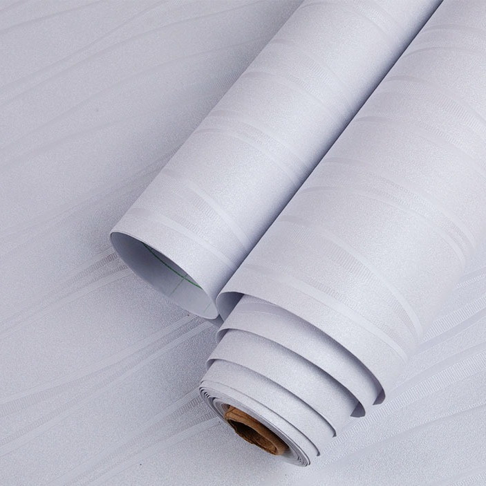 PUTIH Plain White Wave Wall Wallpaper 8m to 9m x 45cm | Shopee Philippines