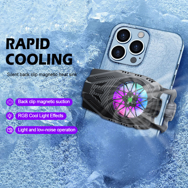 Portable Magnetic Radiator RGB Light Effect Silent Radiator Phone ...