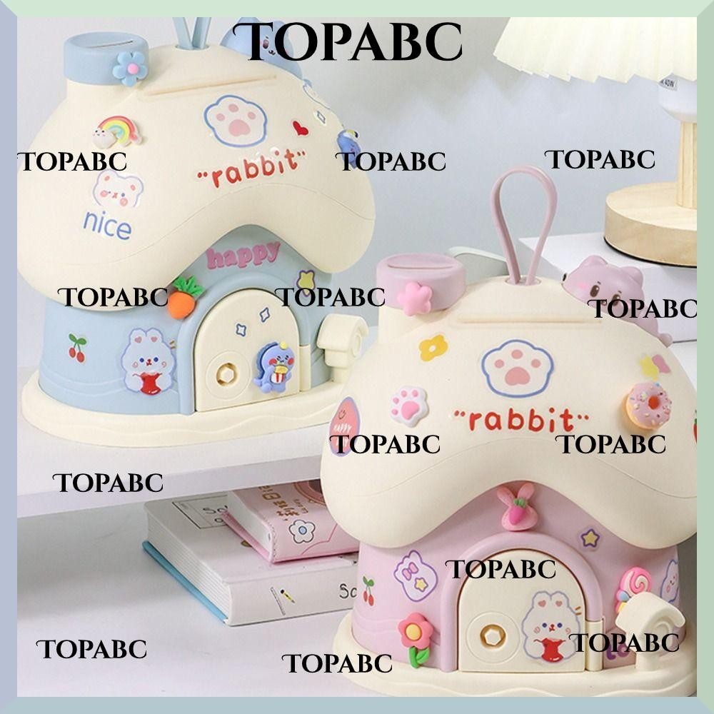 TOP Money Box, Mushroom House Plastic Cash Box, Fashion Security Key ...