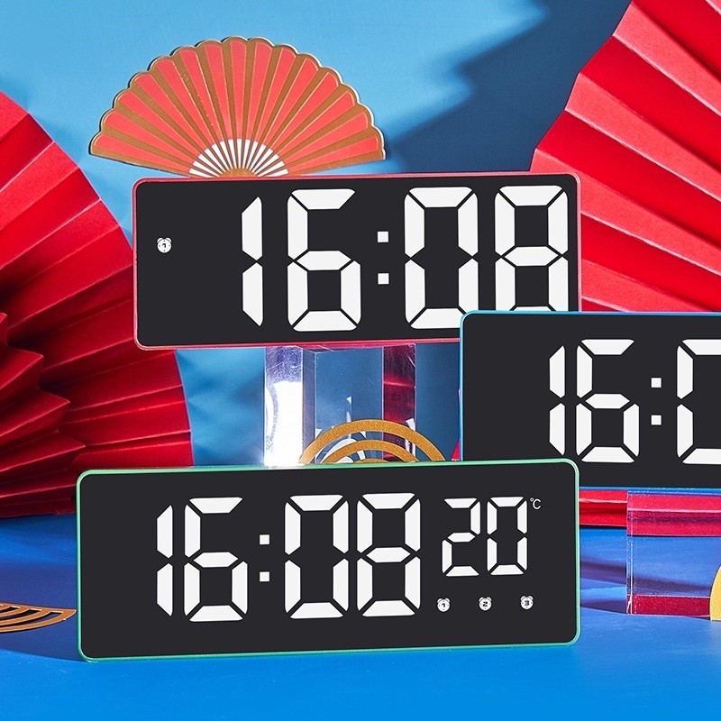 Alarm Clock Plastic LED Digital Night Light Thermometer Temperature ...