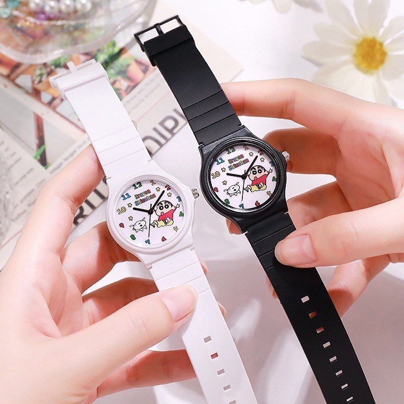 Crayon Shinchan Watch Cartoon Quartz Watches for Kids Sanrio Students ...