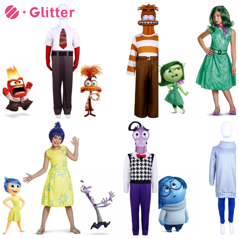 Anime Movie Inside Out 2 Joy Cosplay Costume for Adult Women Joy ...