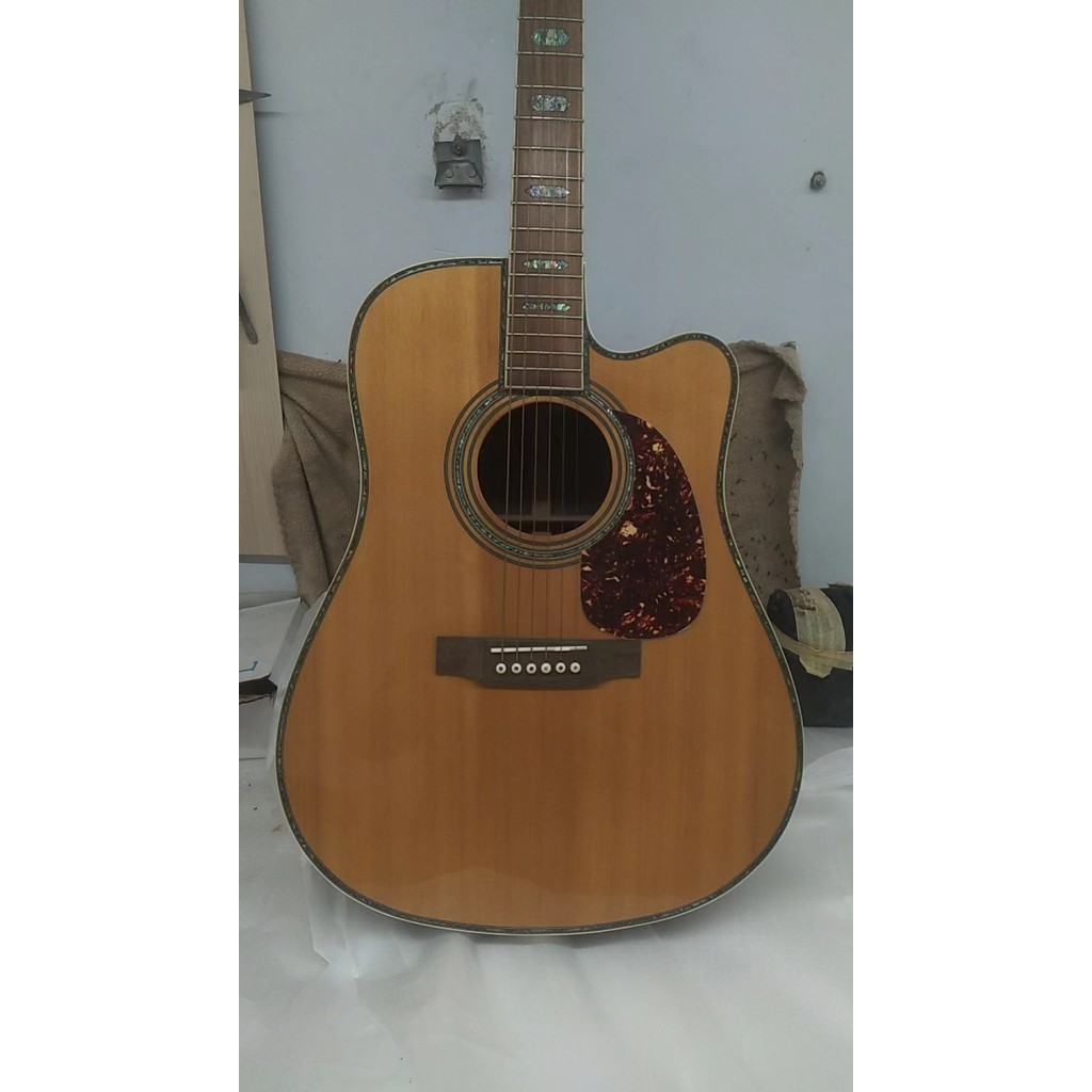 Martin D45 Single Cutaway Acoustic Electric Guitar with Upgrade Fishman ...