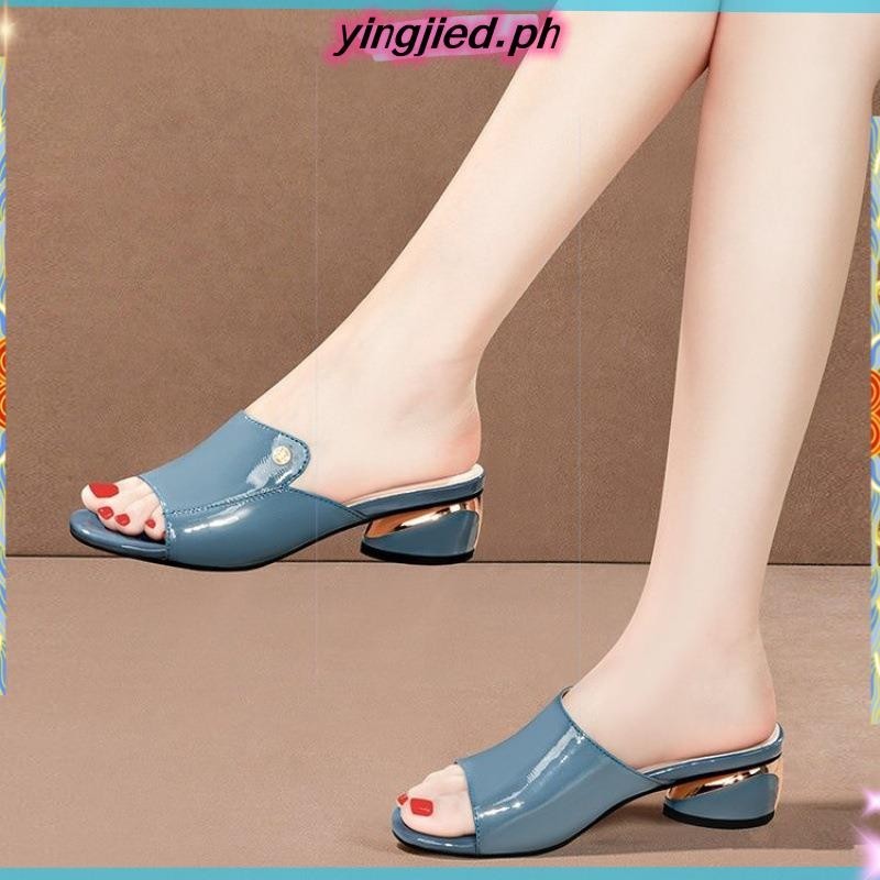 COD cln Sandal with heels for women sale abaca hills style step in 123 ...