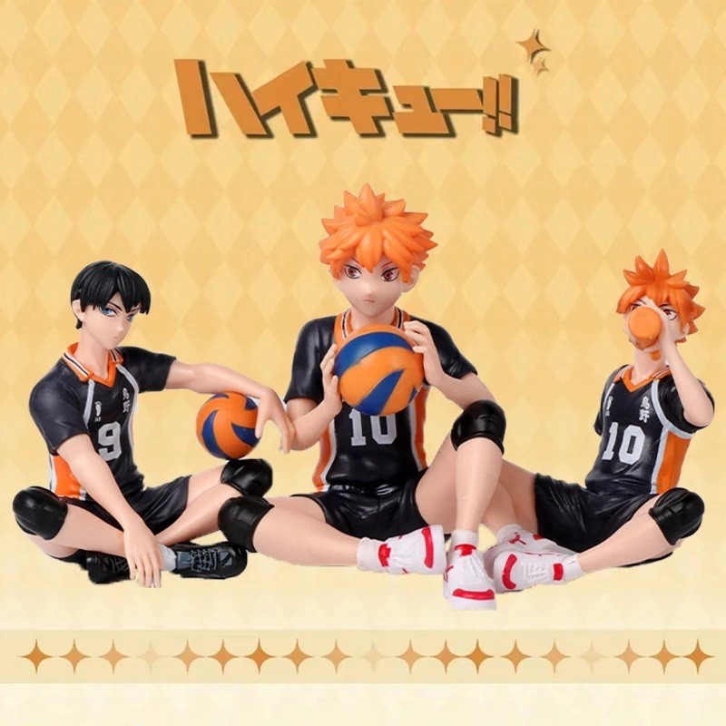 Anime Haikyuu!! Action Figure Shoyo Hinata Tobio Kageyama Q Version ...