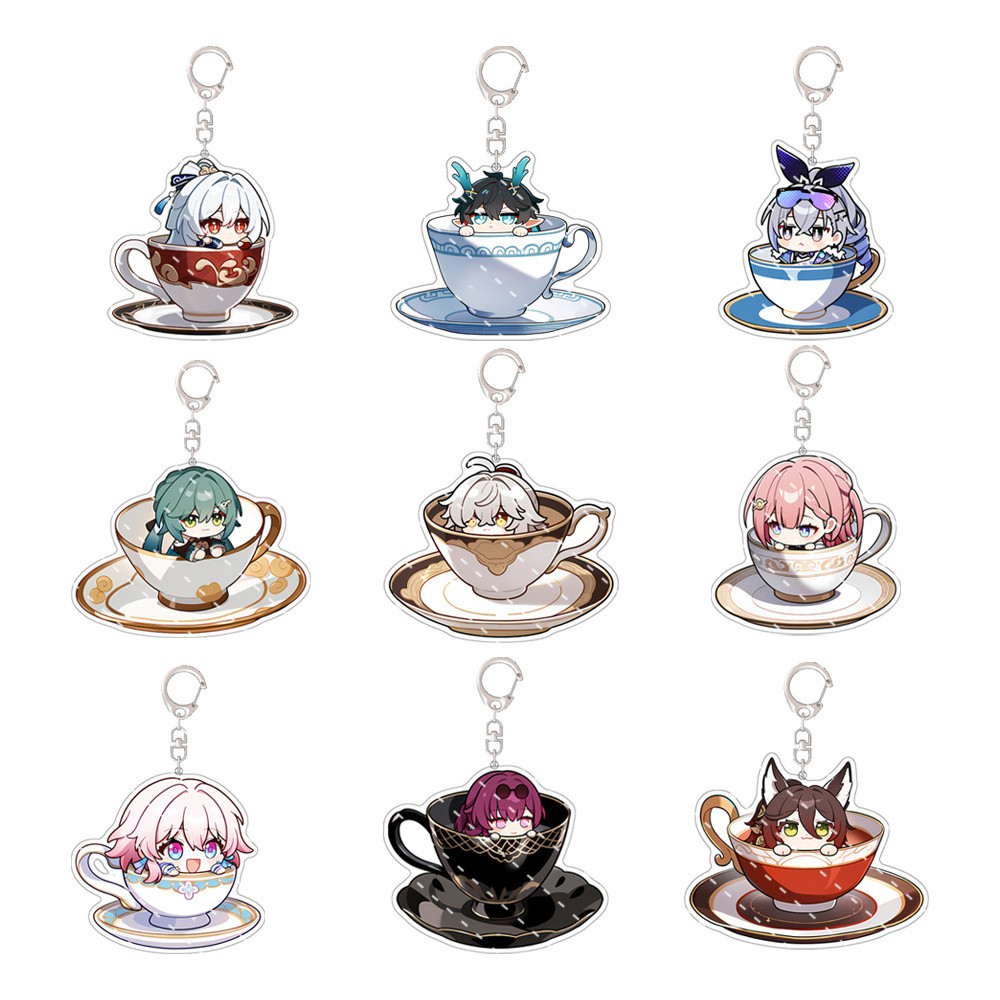 Honkai Star Rail Acrylic Keychain Pendant Dan Heng Jing Yuan Peripheral ...