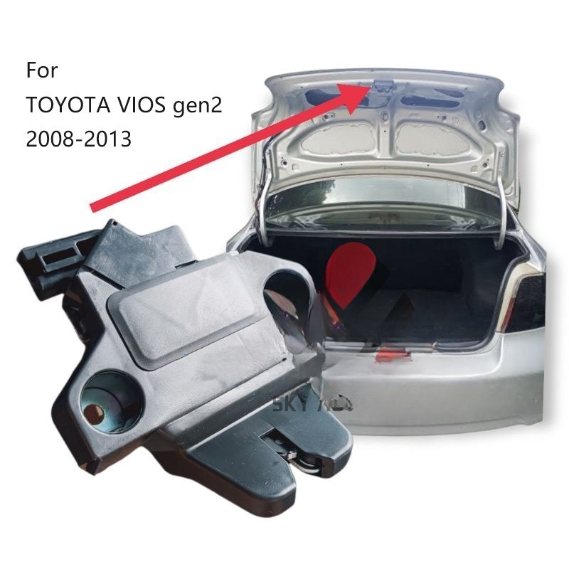 Trunk Lid Lock tailgate latch For Toyota Vios gen 2 2008 2009 2010 2011 2012 2013 Batman Rear ...