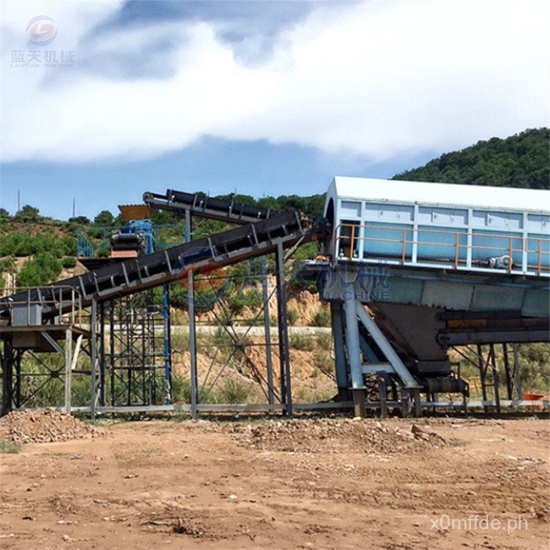 Garbage Landfill Sorting Recyclable Equipment Building Waste Crushing ...