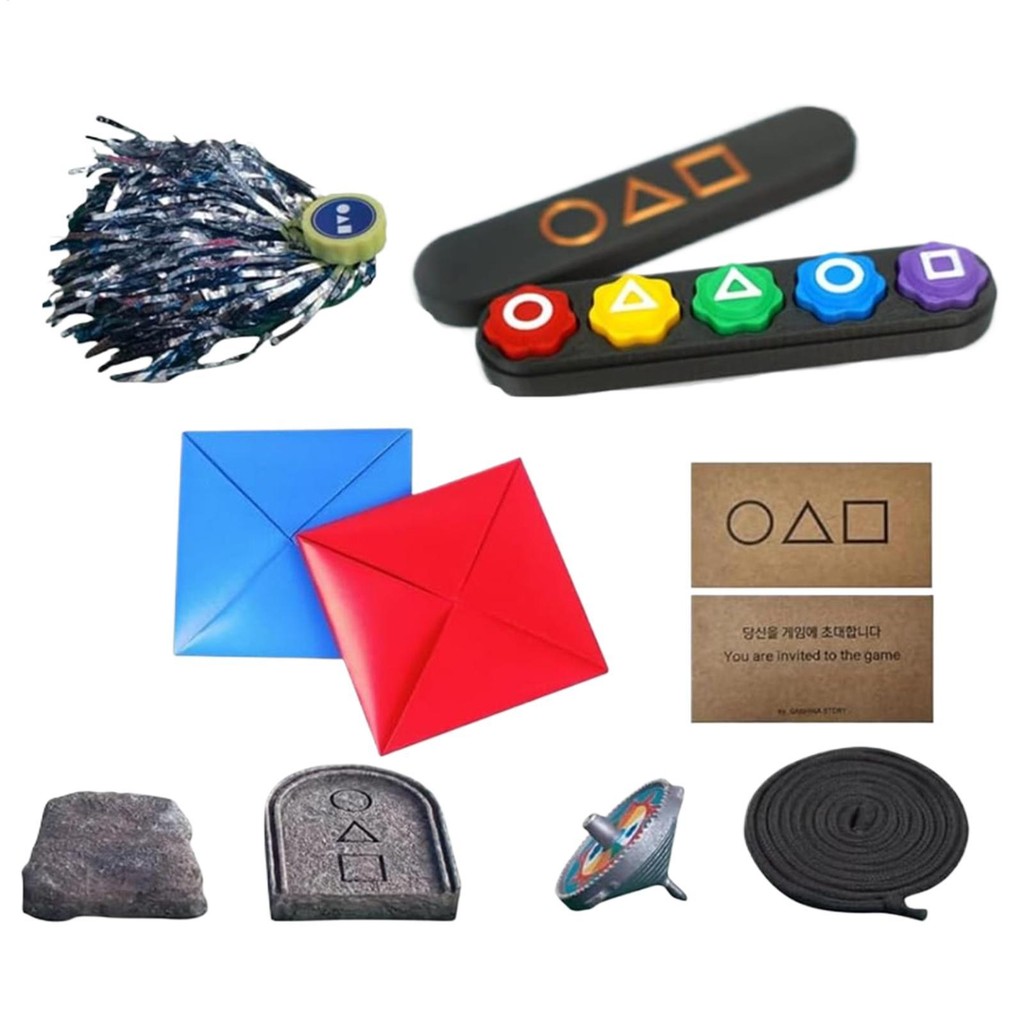 Korean Traditional Game Set Colorful Stone Korean Play Game Hand Eye ...