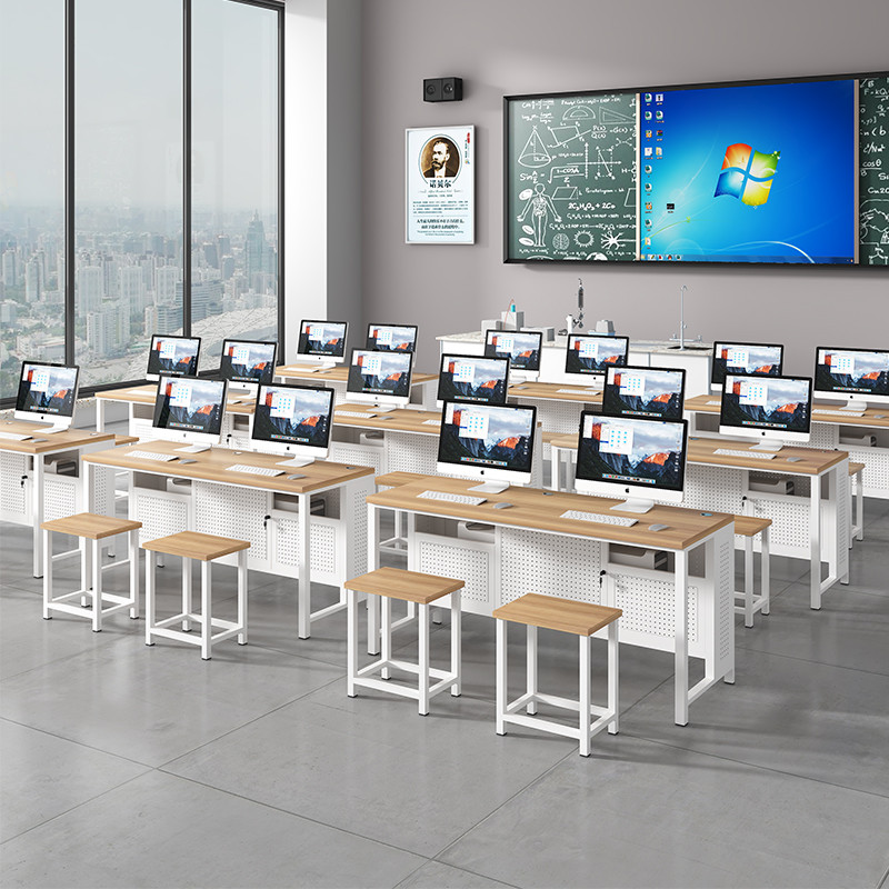 School Computer Room Desk Student Microcomputer Training Class Desk and ...