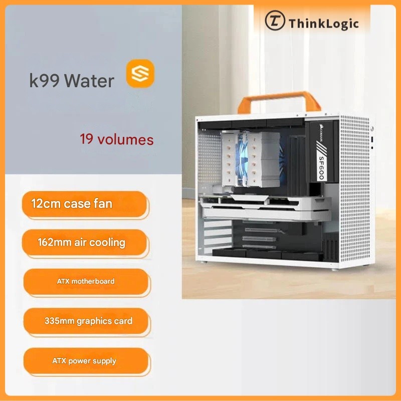 K99 air Portable Mini Portable Case Desktop Case ITX Small Main Case Fool Superman Case Main ...