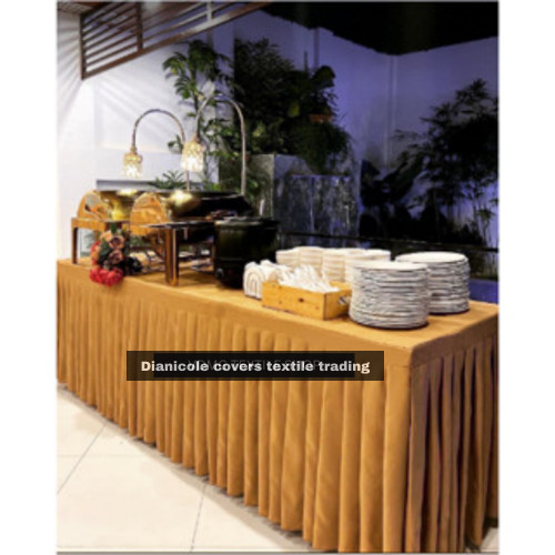 4 feet to 8 feet Katrina US Tablecloth & Table full Skirt Covers ...