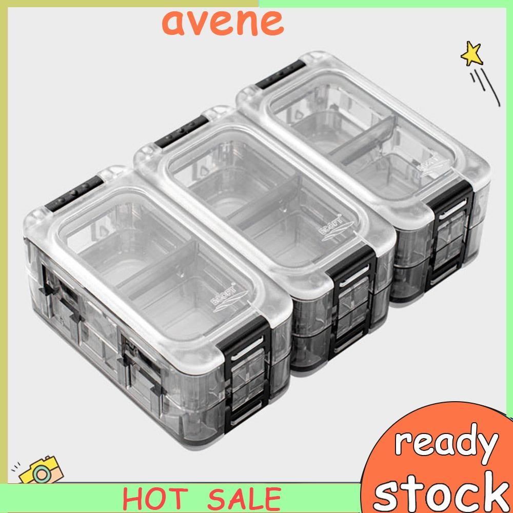 Large Capacity Fishing Tackle Box Clear Top Fishing Lure Storage Box ...