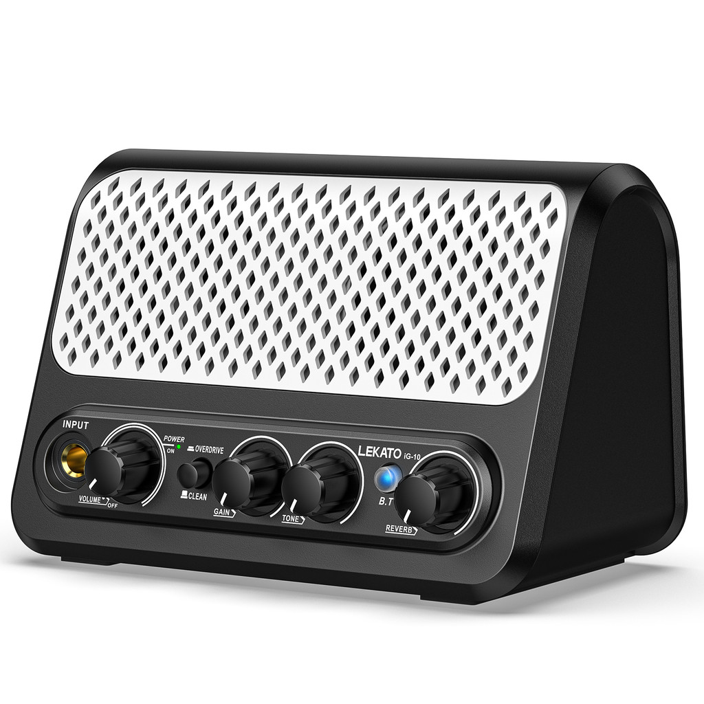 LEKATO Mini Guitar Amp 10W Portable Electric Amplifier with Clean ...