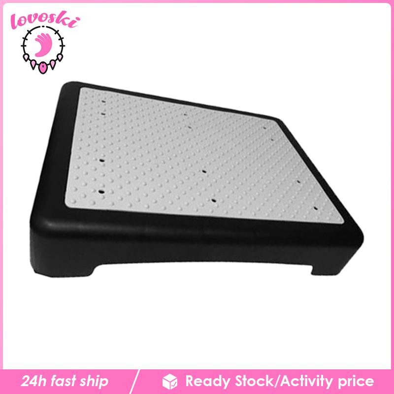 [Lovoski] Step Stool Step Riser AntiSlip 4 inch 440lbs Capacity Half ...