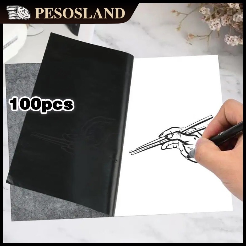 100 Sheets A4 Carbon Guarantee Paper Black/Blue Carbon Paper Club ...