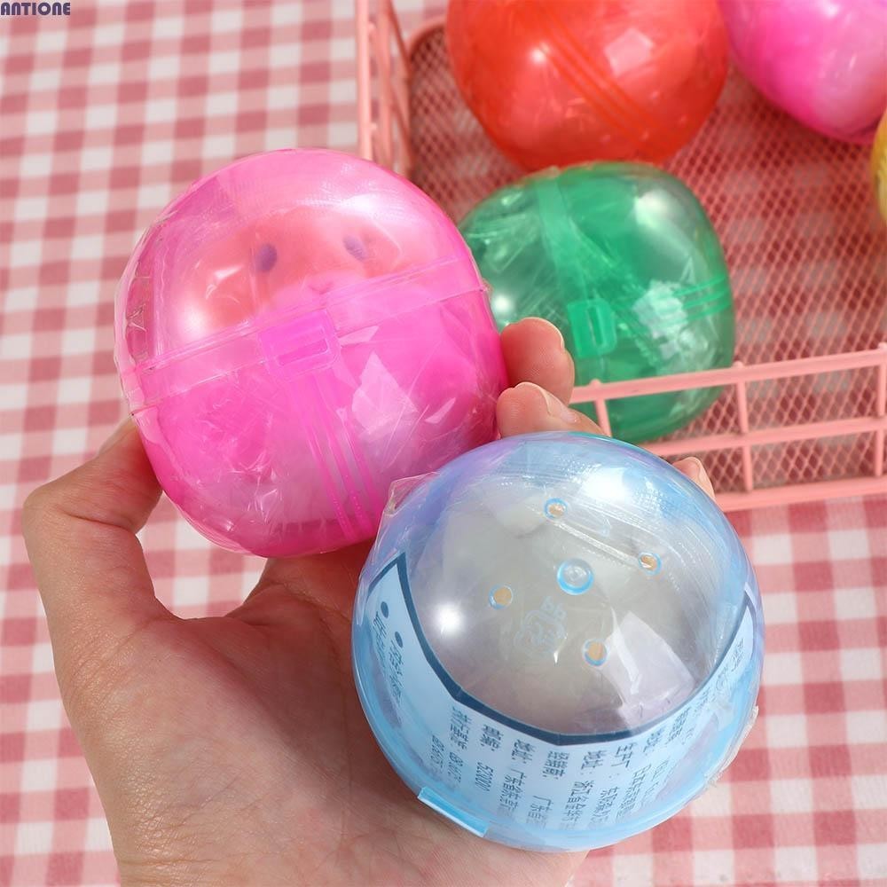 ANTIONE Capsule Toys Kids Toy Kawaii Flocking Plush Dolls Fatty Milky ...