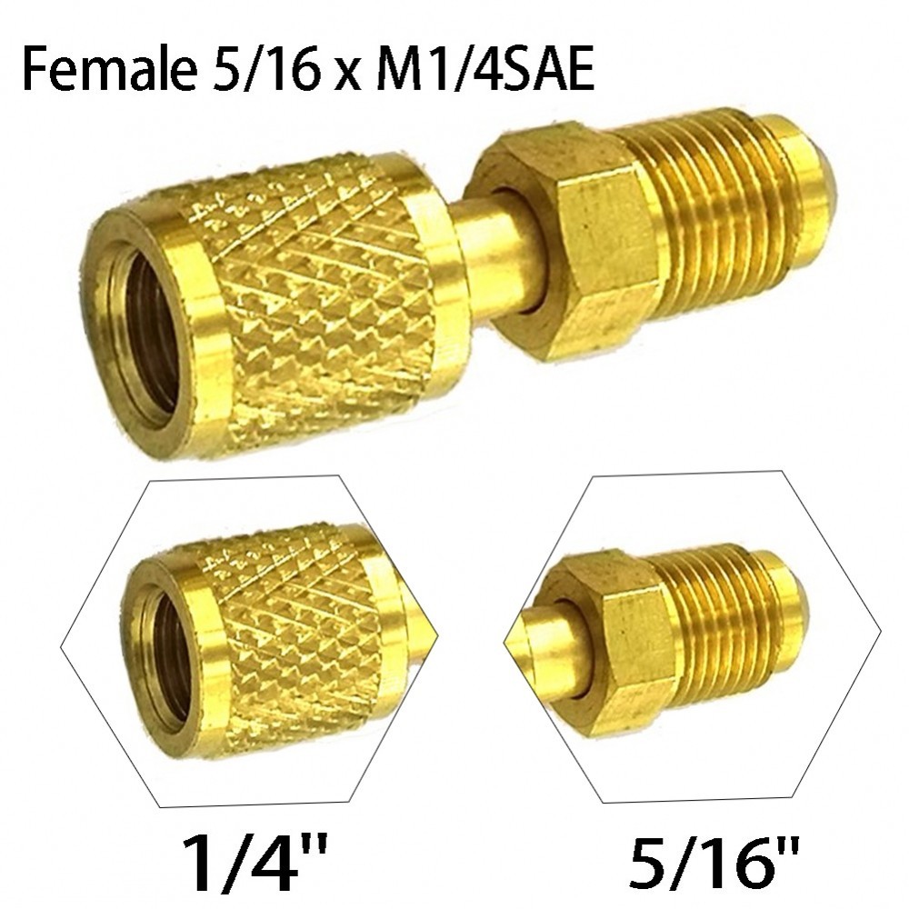 Secure Valve Access Female Adapter 516 x M14SAE for R410 R32 R22 (67 ...