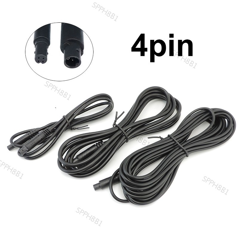 4pin Connector Car DVR Rear View Camera Extension Cable Male to Female ...