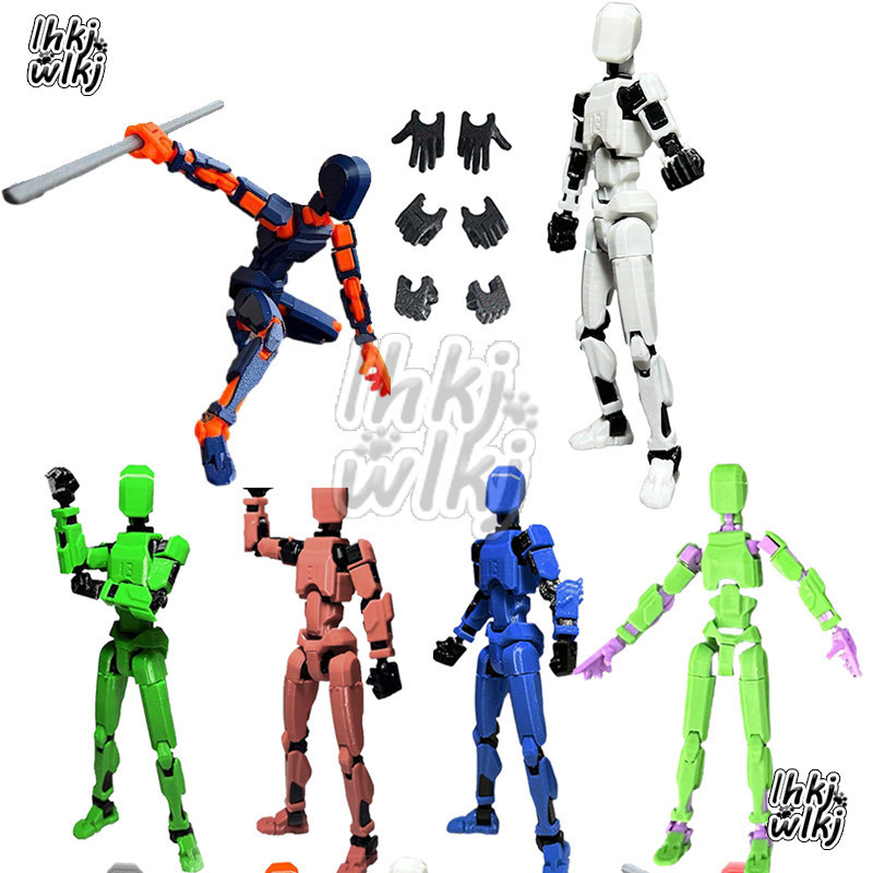 Lucky 13 Action Figure T13 Figure 3D Printing Titan 13 Dummy Robot13 ...