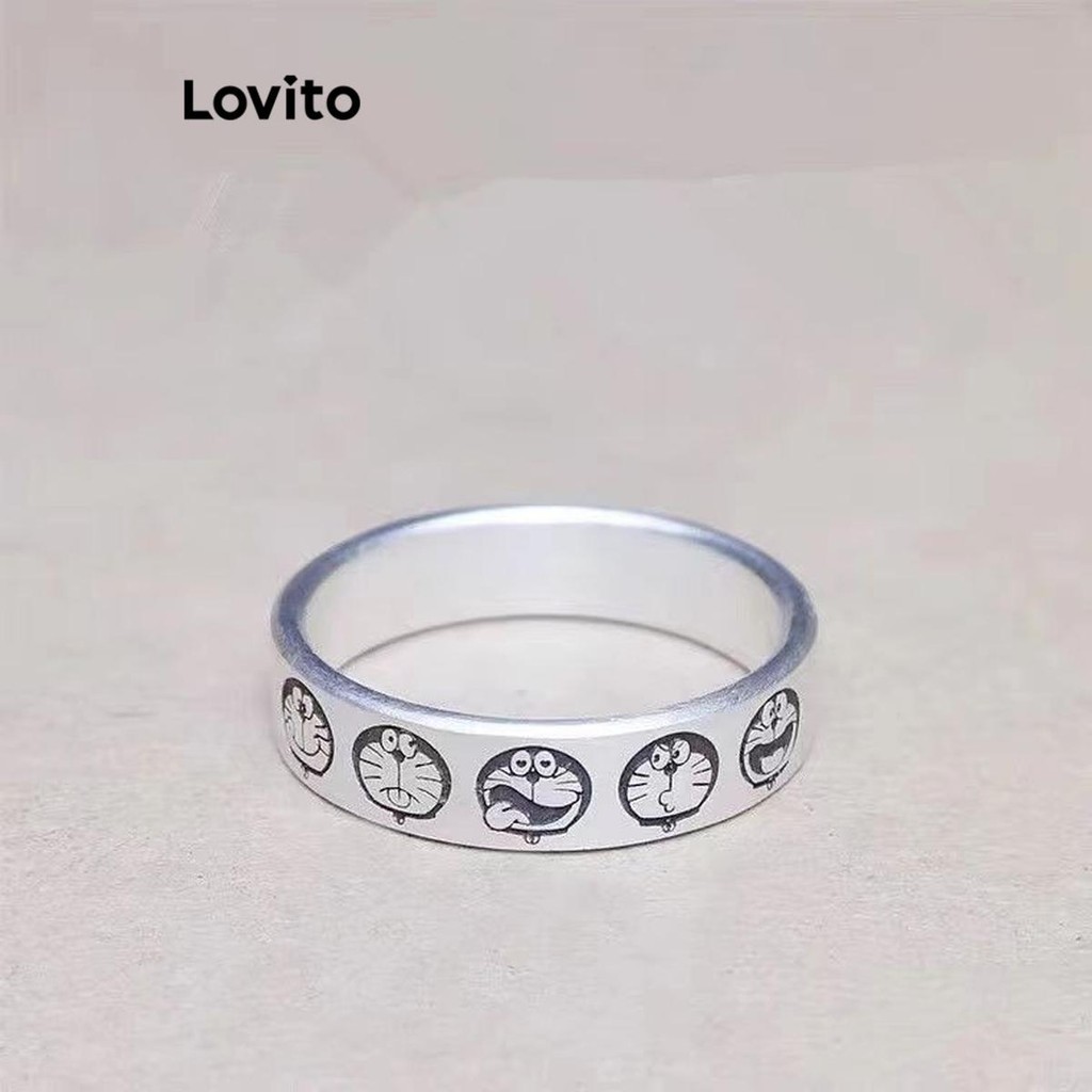 Lovito Women Cute Cartoon Doraemon Rings LFA29160 | Shopee Philippines