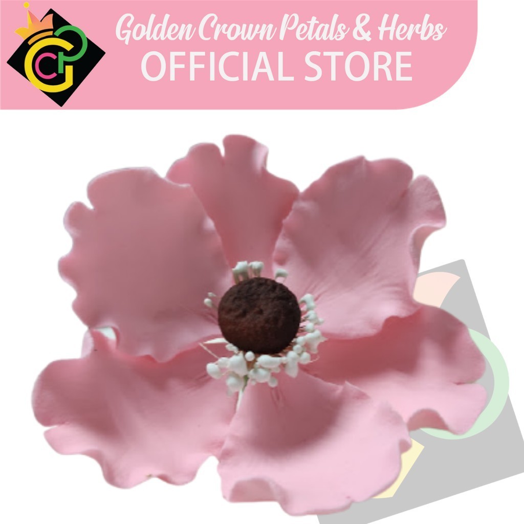 Pink Anemone Gumpaste Flower edible flower cake arrangement sugar ...