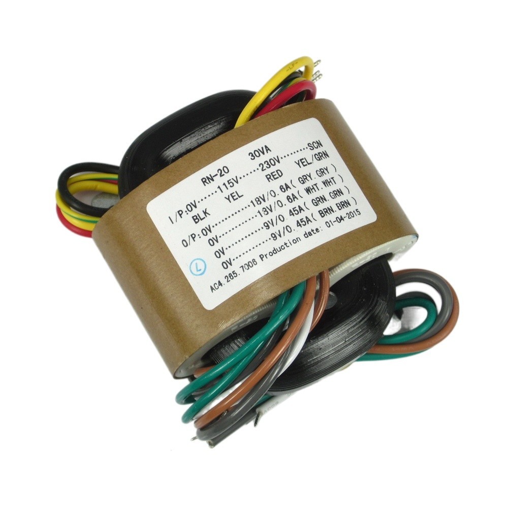 R-type power transformer 115V-230V 30W double 18V + double 9V R cow ...