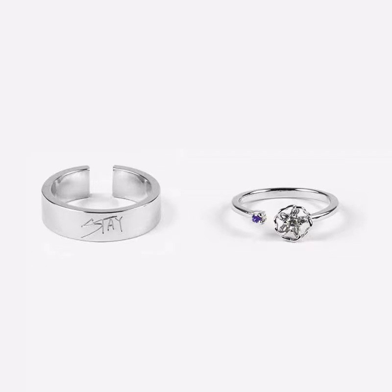 K-Pop Idol Stray Kids Ring SKZ Compass Logo Fashion Accessories Rings ...
