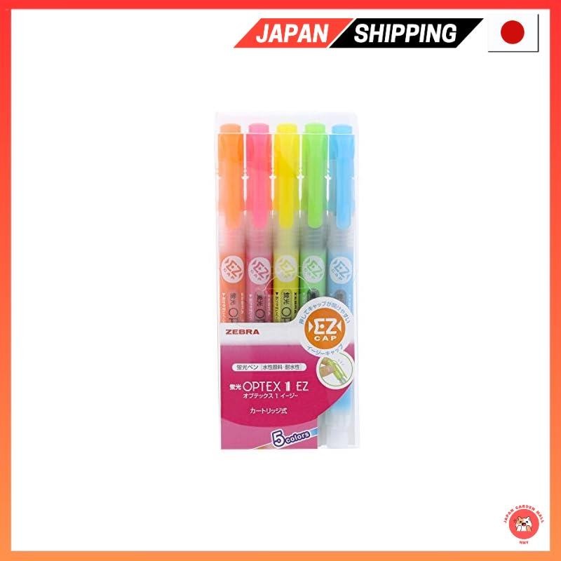 【Direct from Japan】Zebra highlighter Optex 1 EZ 5 colors WKS11-5C pink ...