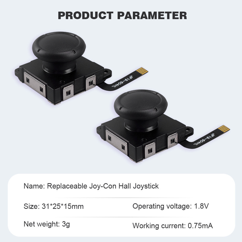Homeliving 2PCS Hall Effect Joystick For Switch/Lite/OLED Joycon Analog ...