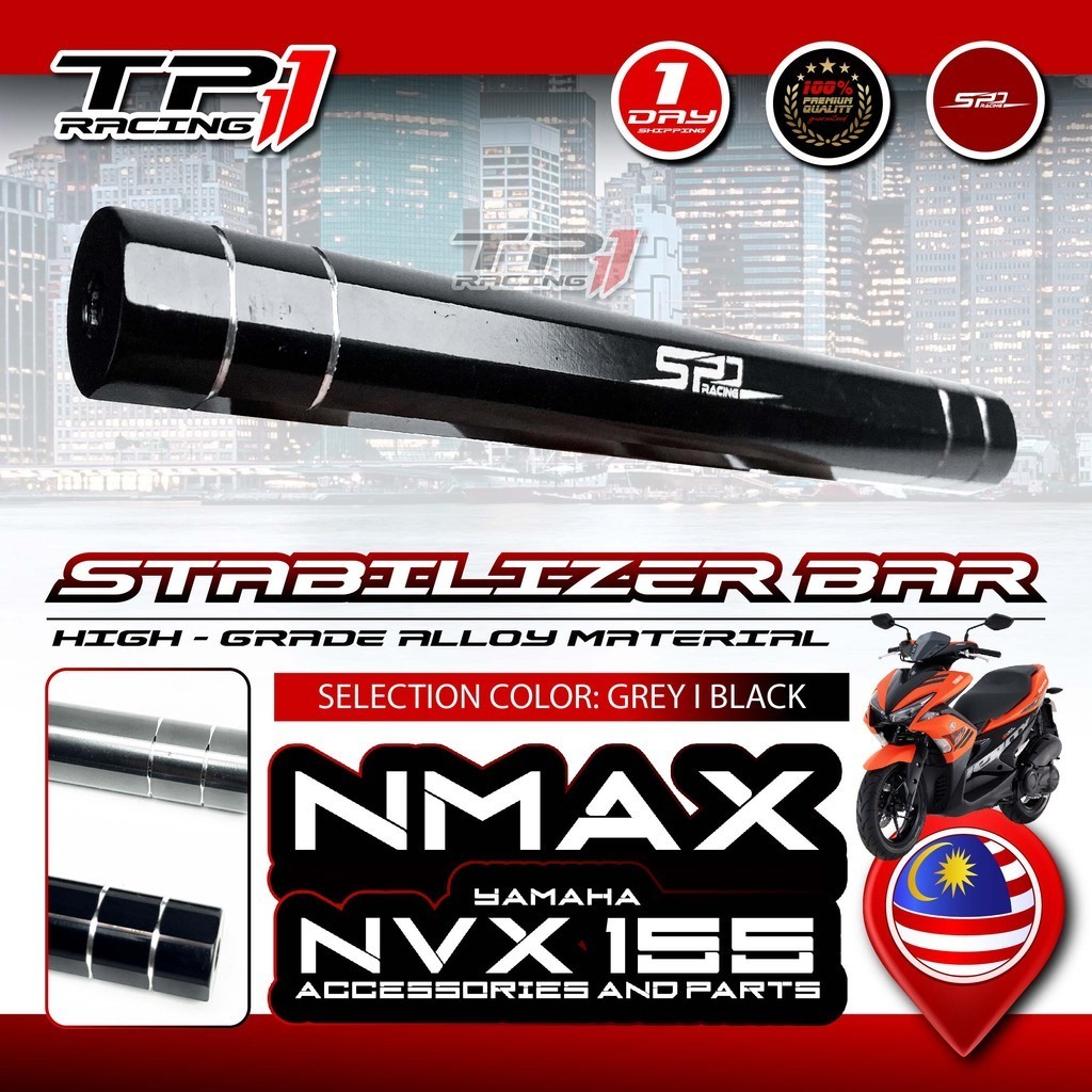 NVX NMAX Absorber Stabilizer Bar / Strut Bar Rear FULLY CNC ALLOY SPD ...