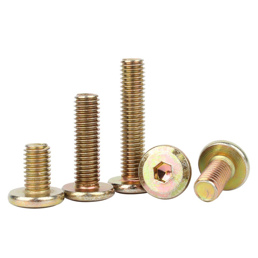 [RL] Zinc JCBC Bolt Flat Head Hex Screw Plated Steel Allen Key Clamp M6 ...