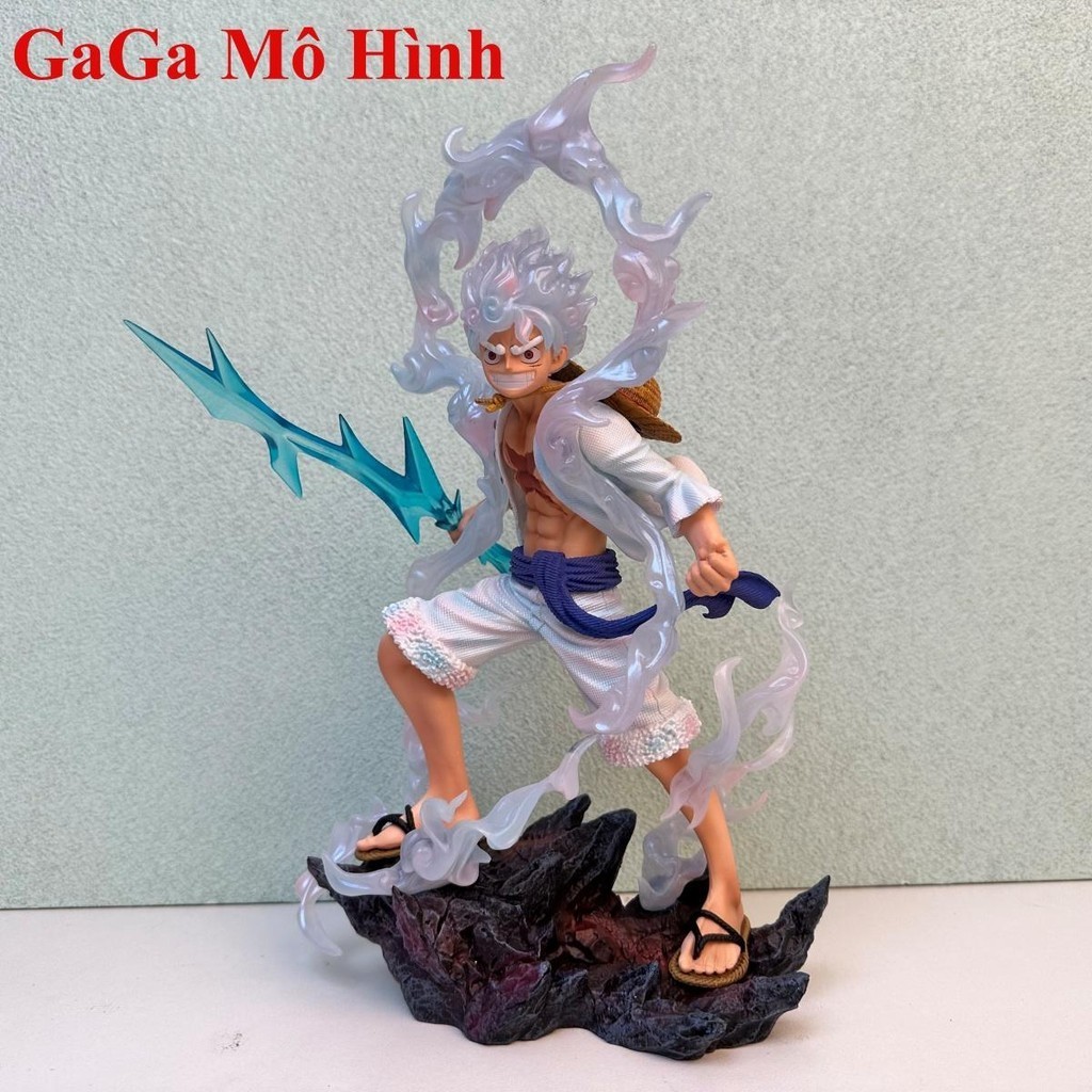 Onepiece Luffy Gear 5 Model Holds Super Sharp Standing Lightning 28cm ...