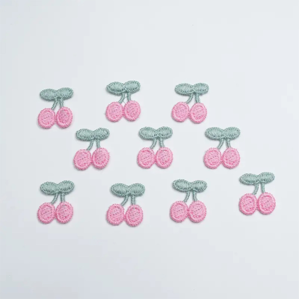 10Pcs Pink Cherry Patch Repair For Child Dress Hat Bags | Shopee Philippines